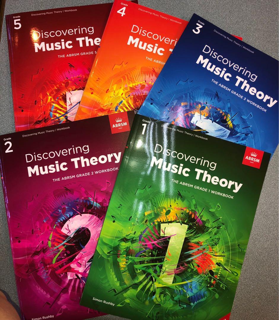 ABRSM Discovering Music Theory Workbook Grade 1 - 5, Hobbies & Toys, Music & Media, Music Scores ...