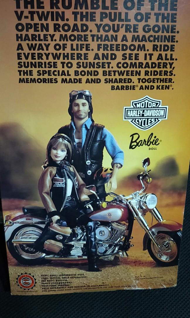 Barbie Motor Harley Davidson Cycles and Barbie dolls collection edition ...