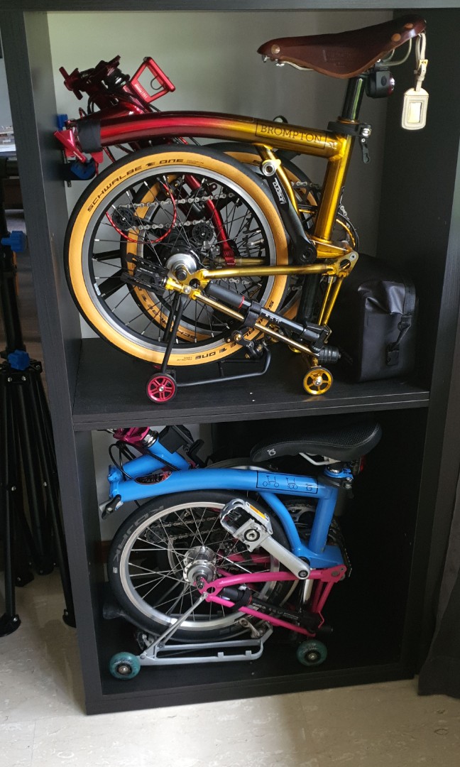 Ikea Kallax rack for sale, can use for Brompton, Sports Equipment, Bicycles & Parts, Bicycles on ...