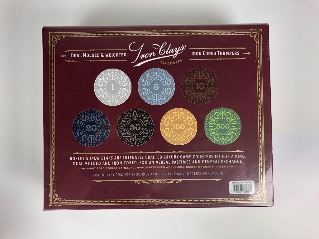 Iron Clays & Spades Game Counters (200 set Baron's Collection), Hobbies ...