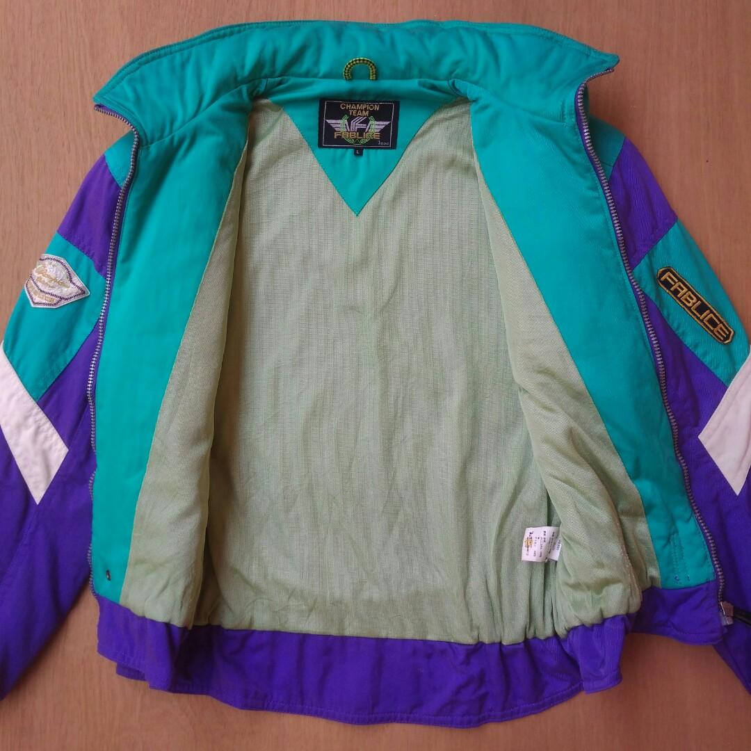 Jaket Vintage Fablice Champion Team, Fesyen Pria, Pakaian , Baju Luaran ...