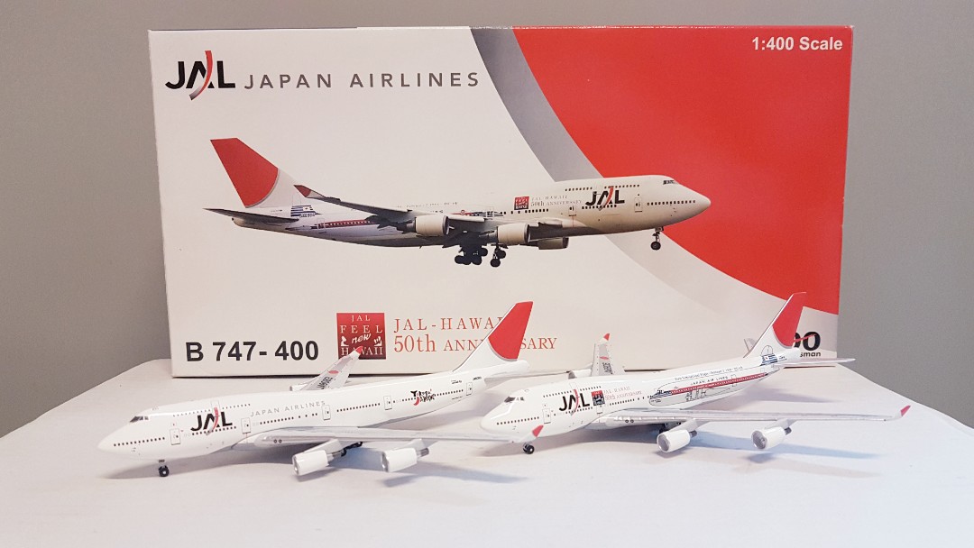 JAL B744 "Jal-Hawaii 50th Anniversary", Hobbies & Toys, Toys & Games on Carousell