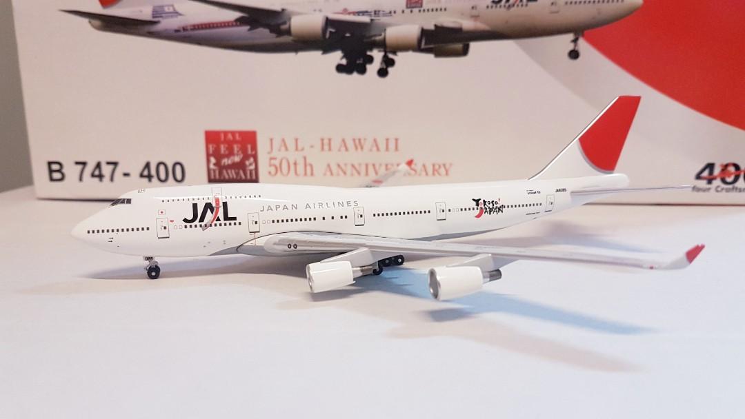 JAL B744 "Jal-Hawaii 50th Anniversary", Hobbies & Toys, Toys & Games on Carousell