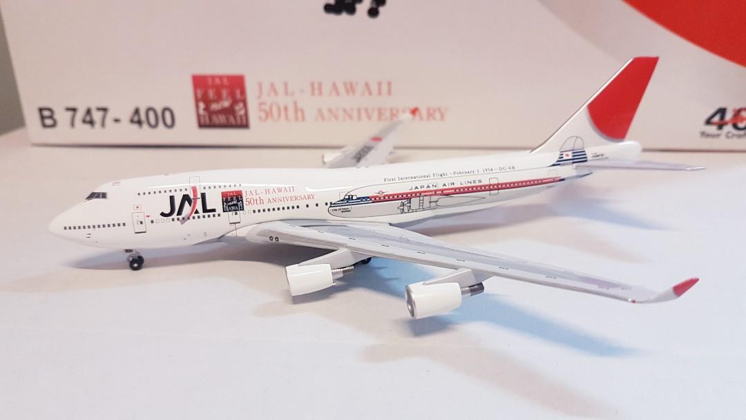 JAL B744 "Jal-Hawaii 50th Anniversary", Hobbies & Toys, Toys & Games on Carousell