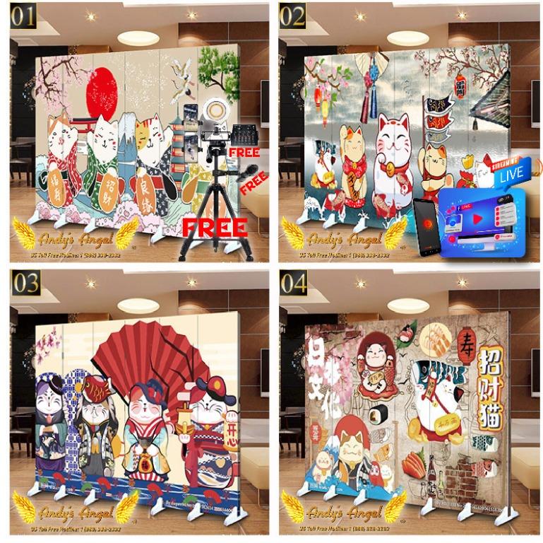 Live Stream Background Divider with live streaming / karaoke set ...