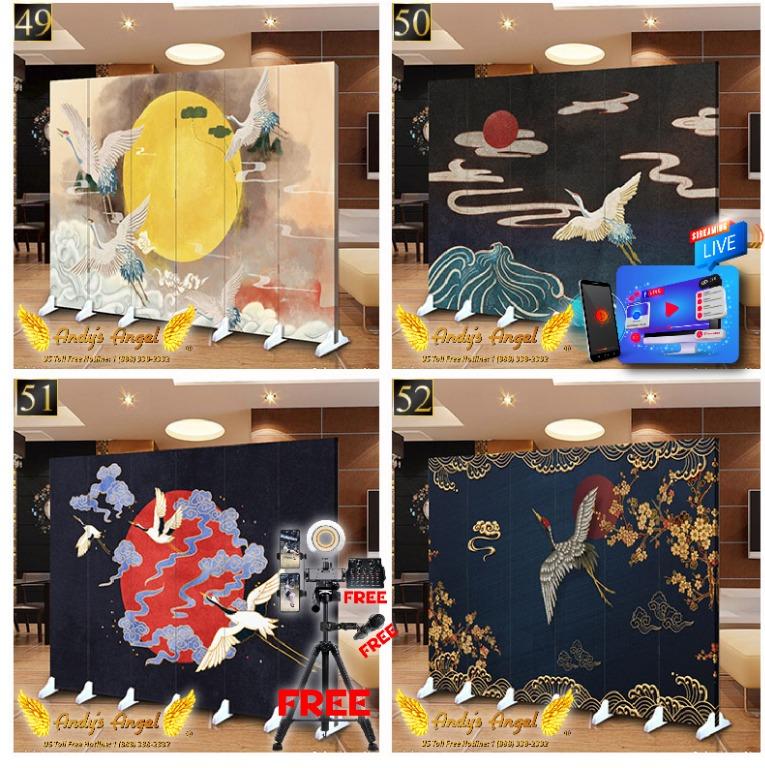 Live Stream Background Divider with live streaming / karaoke set ...