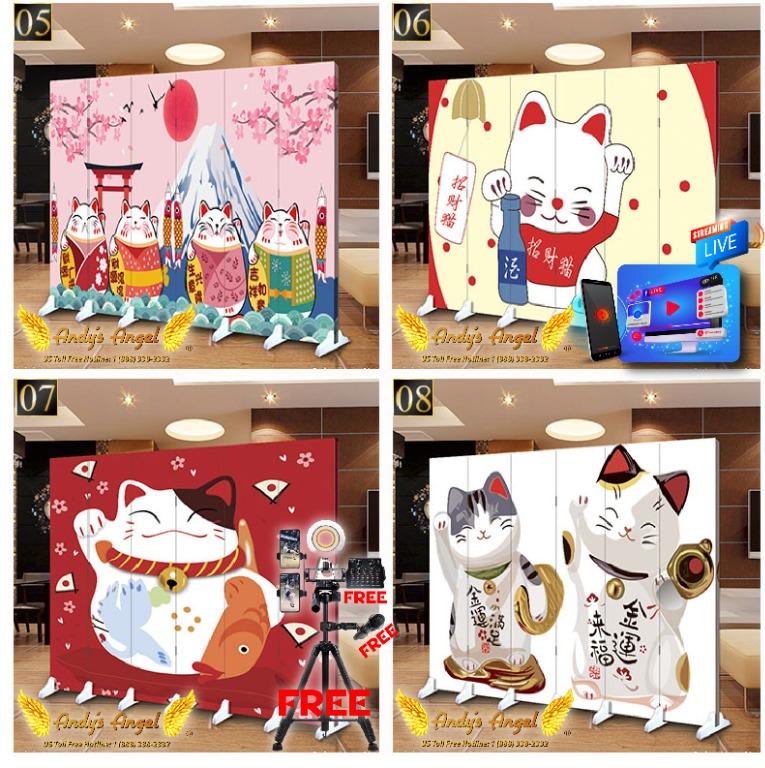 Live Stream Background Divider with live streaming / karaoke set ...