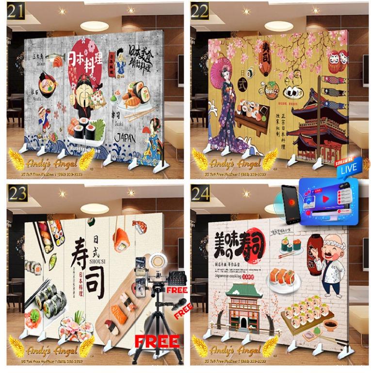 Live Stream Background Divider with live streaming / karaoke set ...