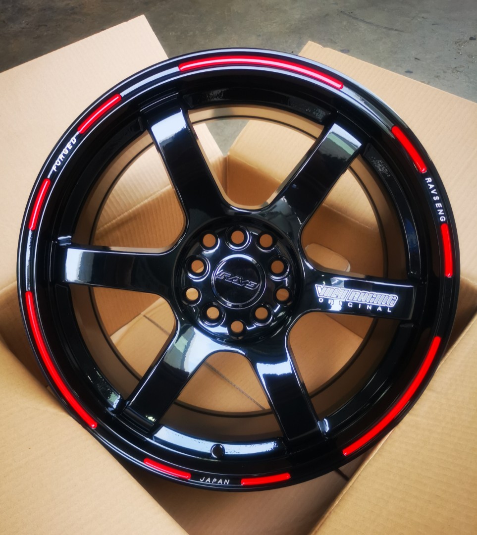 New!! 17" RAYS Design Rims, Car Accessories, Tyres & Rims on Carousell