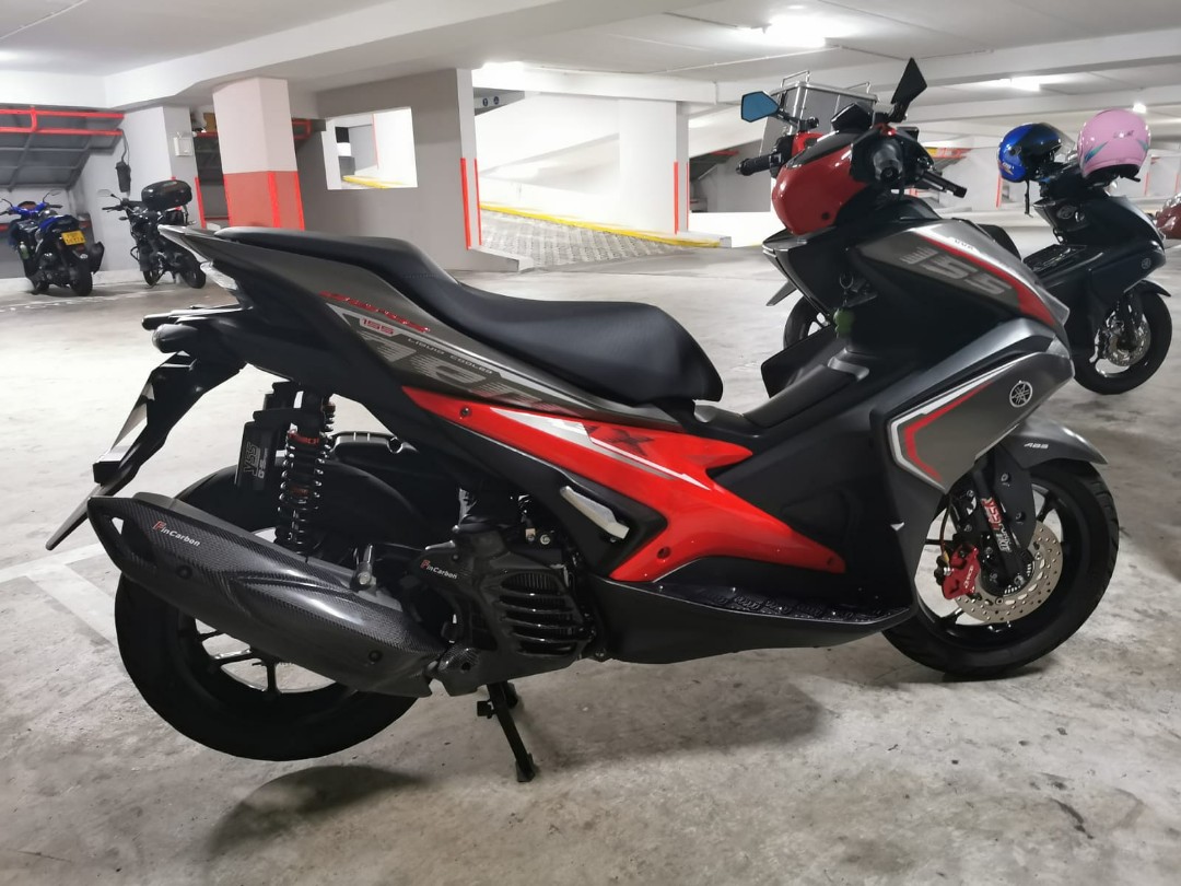 Original Aerox / NVX Grey Red for 2020, Motorcycles, Motorcycle Apparel ...