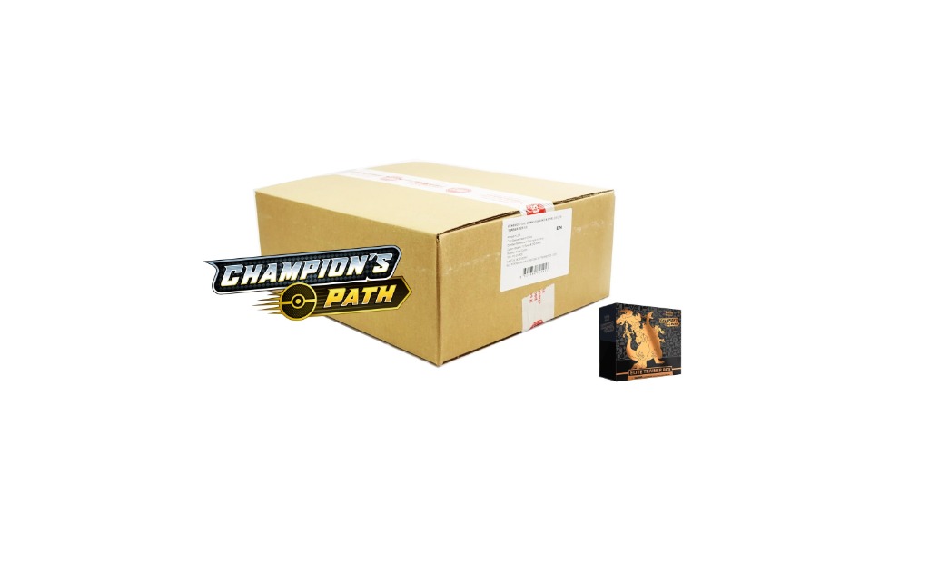 Pokemon Champion's Path Elite Trainer Box (ETB) Case of 10 Boxes ...