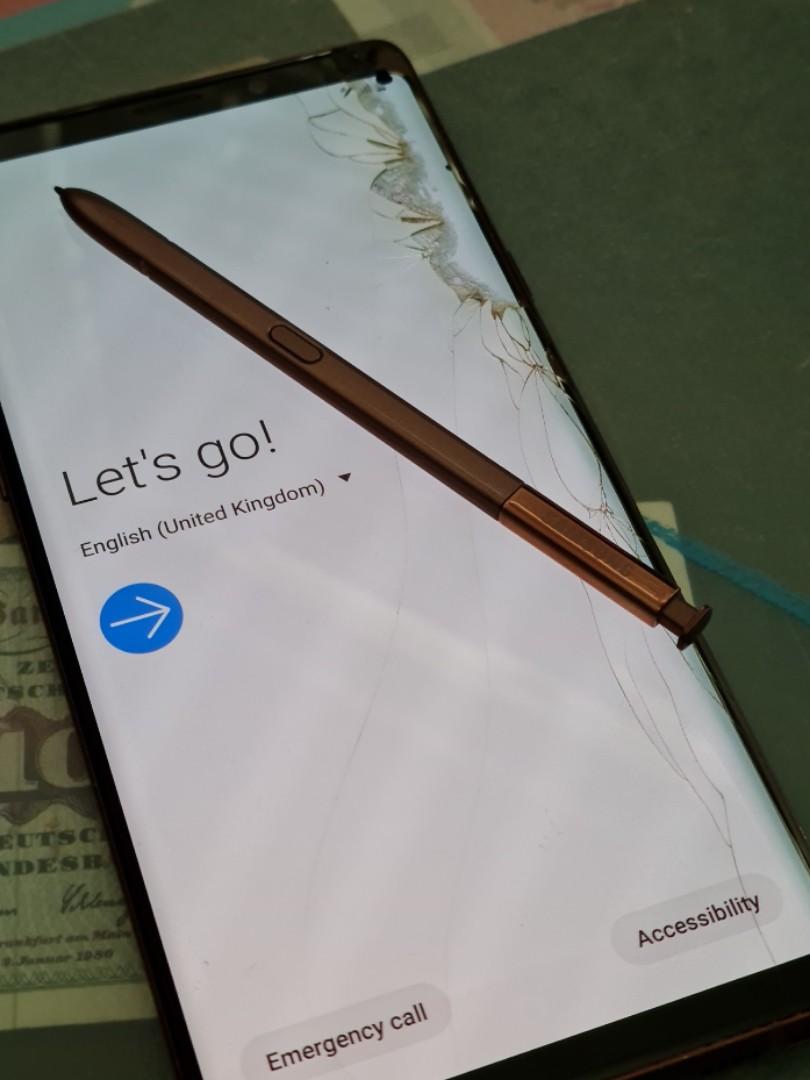 Samsung Note 9 (cracked screen) working perfectly! 128GB, Mobile Phones ...