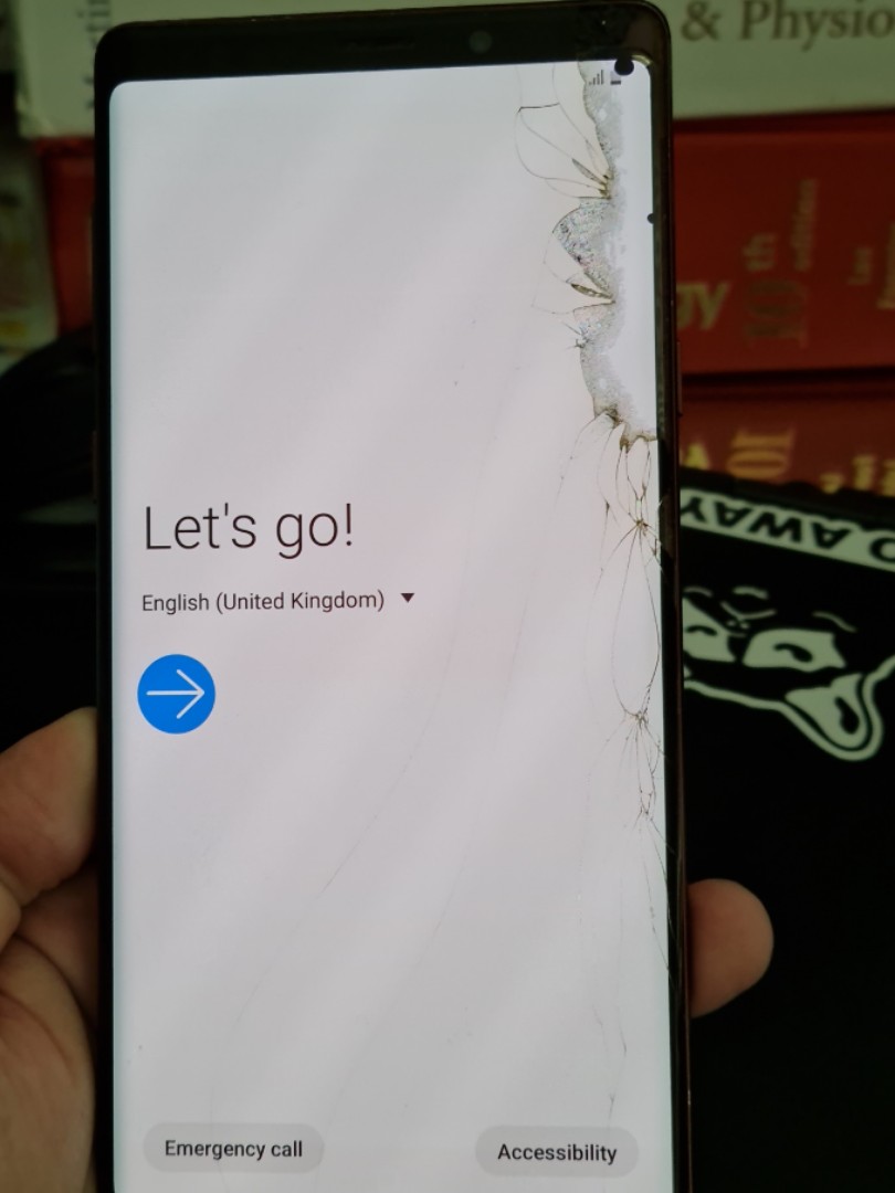 Samsung Note 9 (cracked screen) working perfectly! 128GB, Mobile Phones ...