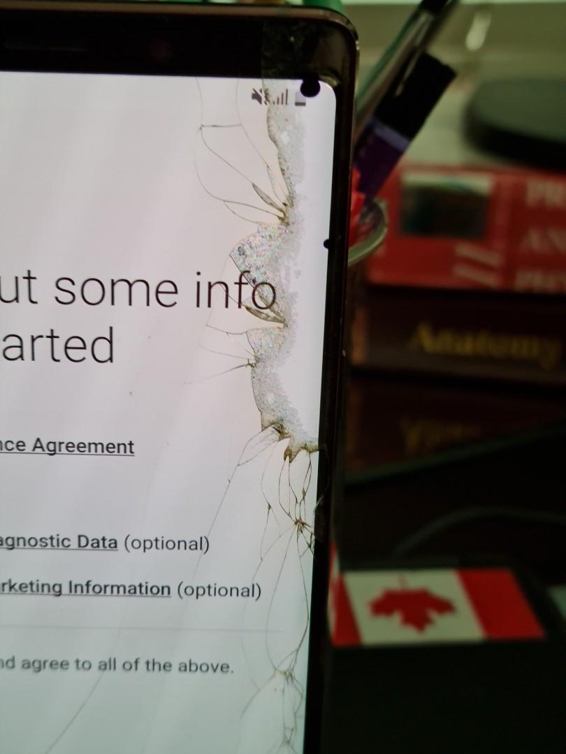 Samsung Note 9 (cracked screen) working perfectly! 128GB, Mobile Phones ...