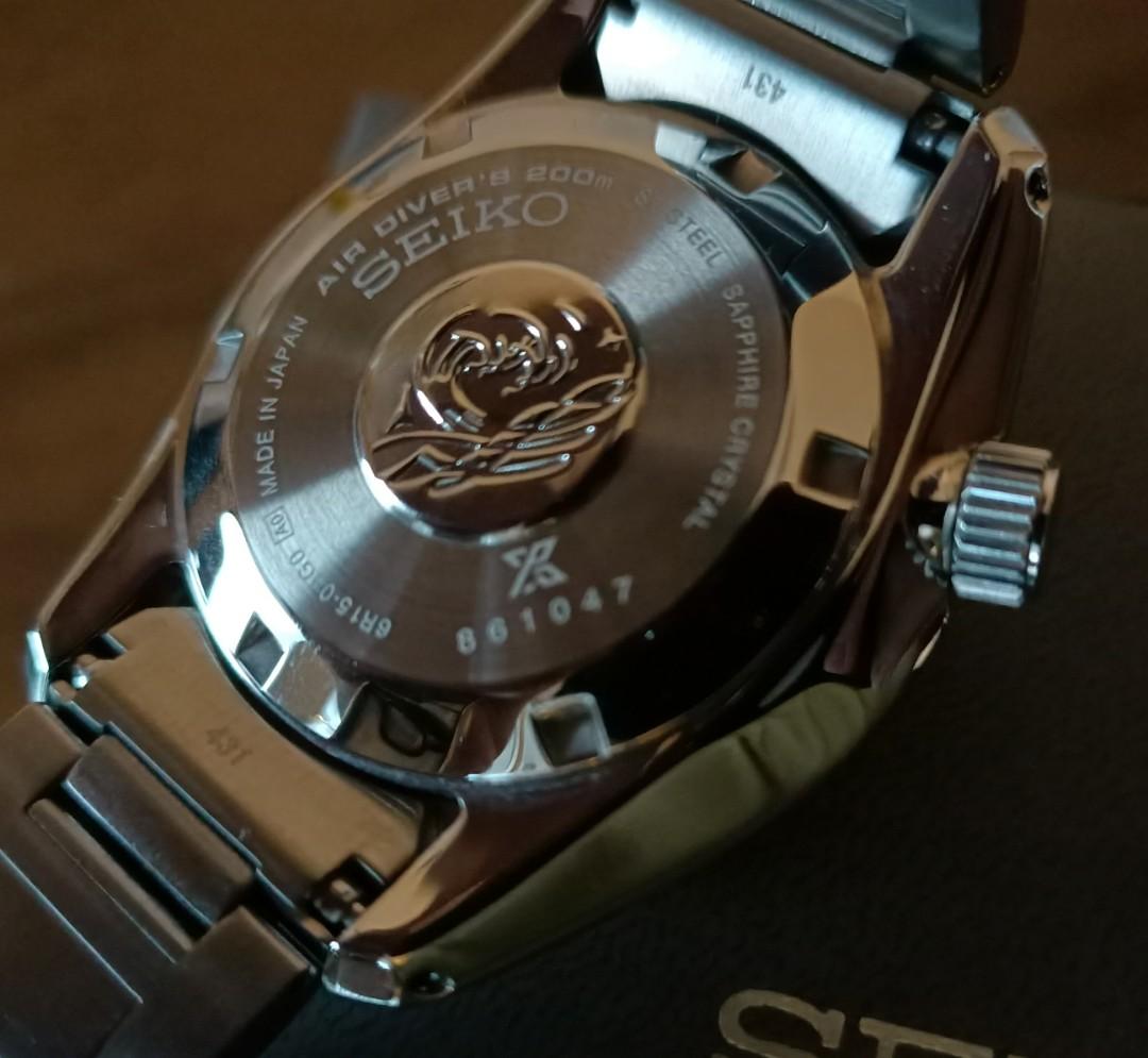 Seiko Prospex Baby Marine Master 200m Black Men's Automatic 200m Stainless Steel Dive Watch Ref ...