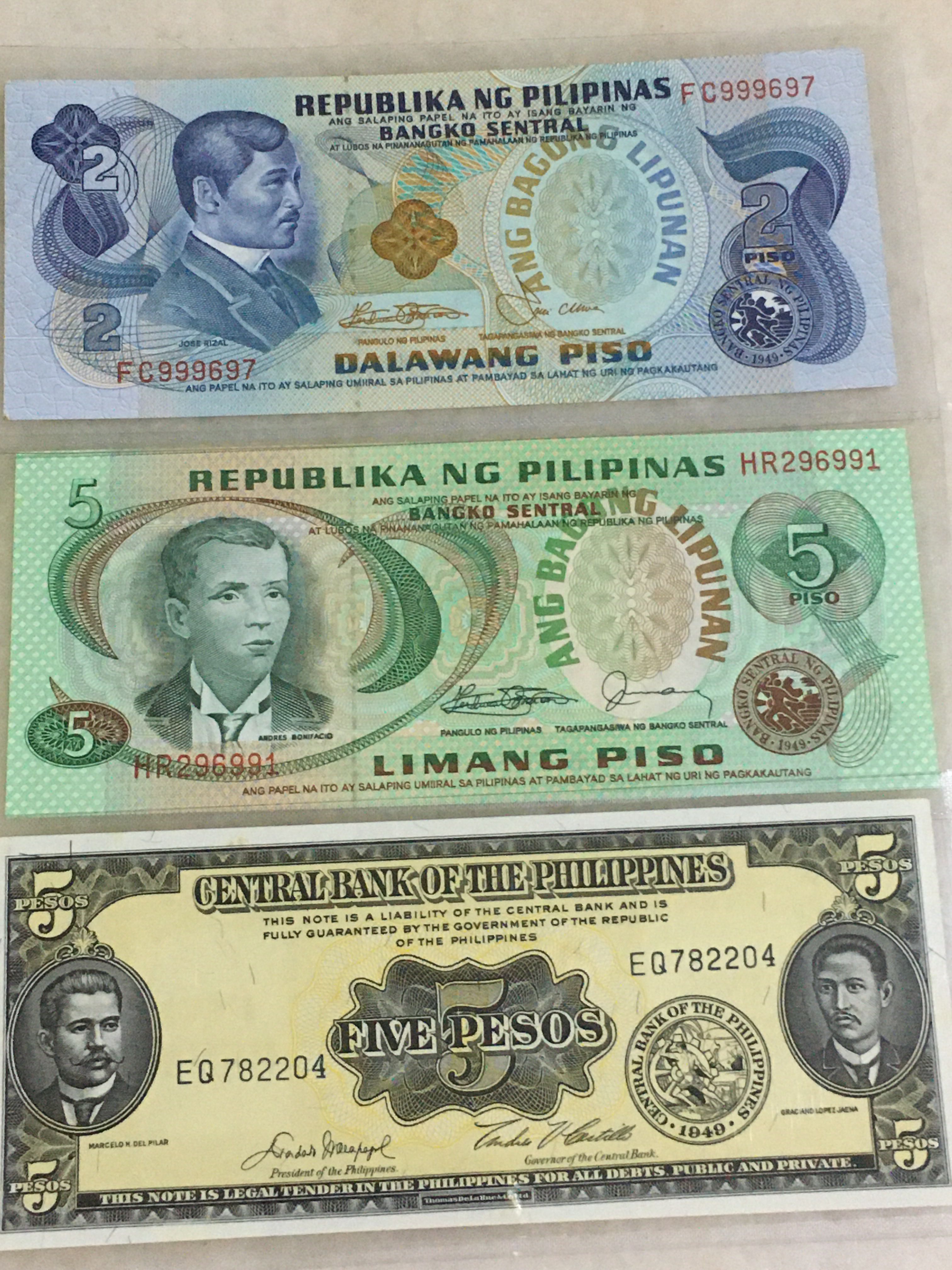 SET OF PHILIPPINE NOTE, Hobbies & Toys, Memorabilia & Collectibles ...