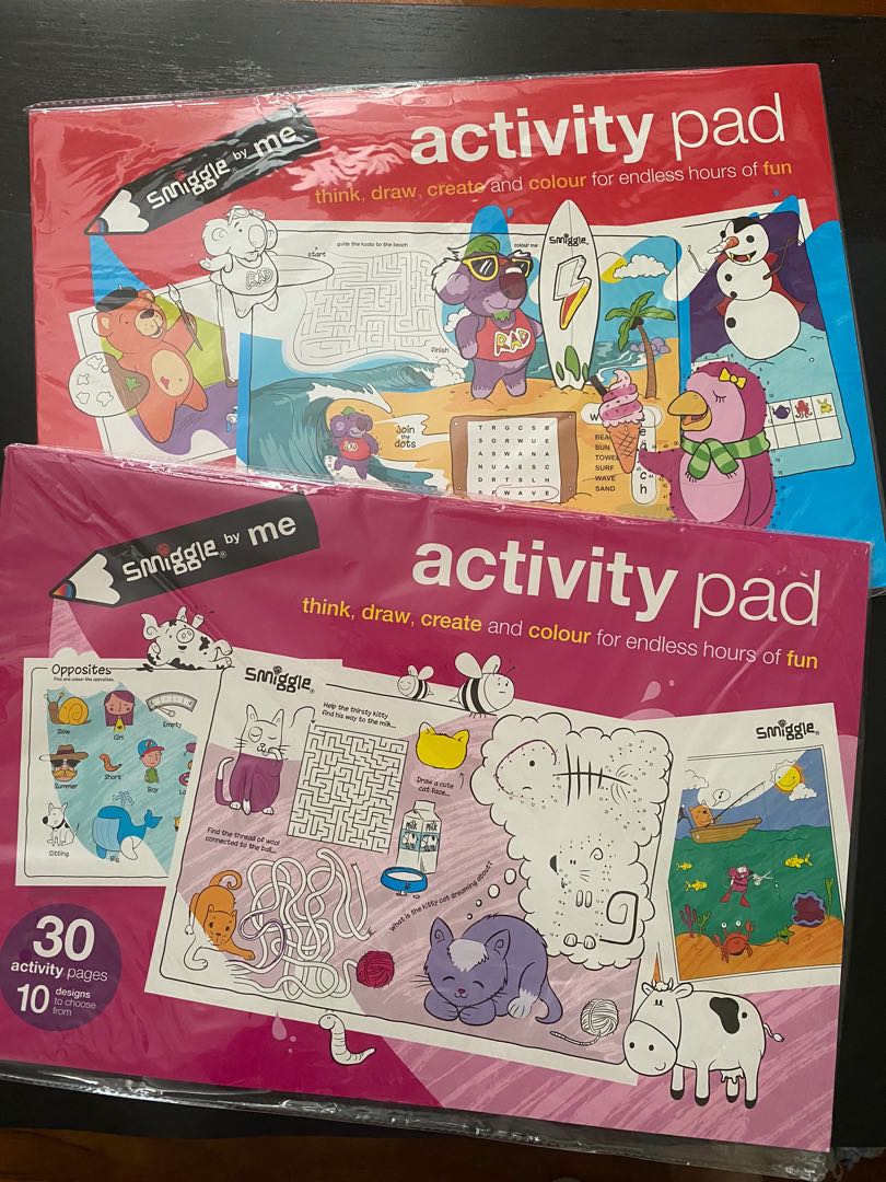 Smiggle Activity Pad A3 Size, Hobbies & Toys, Books & Magazines ...