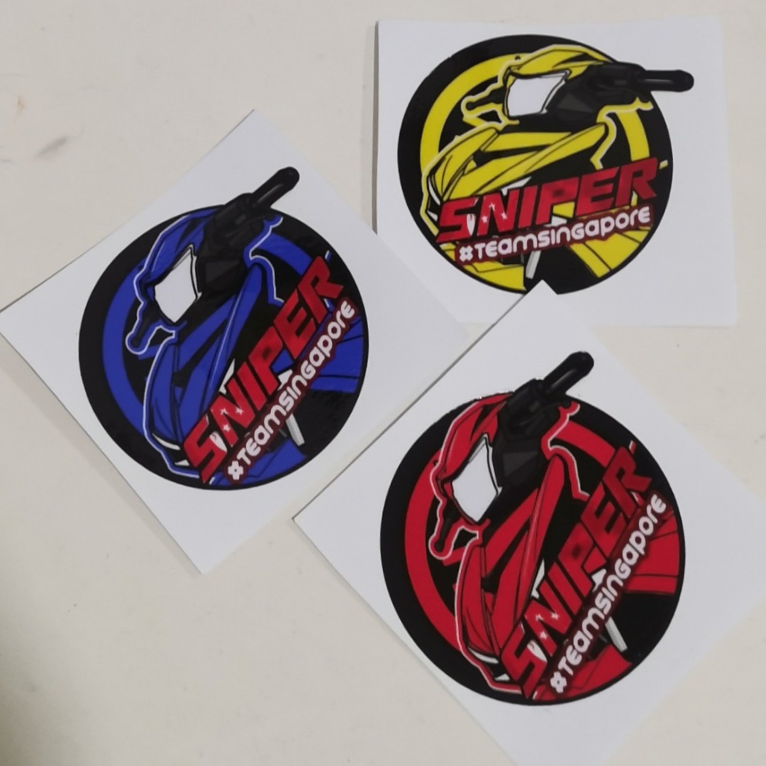 Sniper Sticker, Motorcycles, Motorcycle Accessories on Carousell