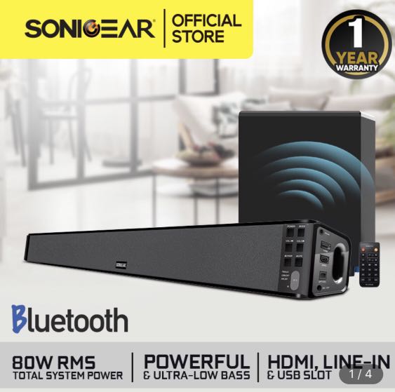 Optical Sound Bar | WIRELESS SUBWOOFER, Audio, Soundbars, Speakers ...