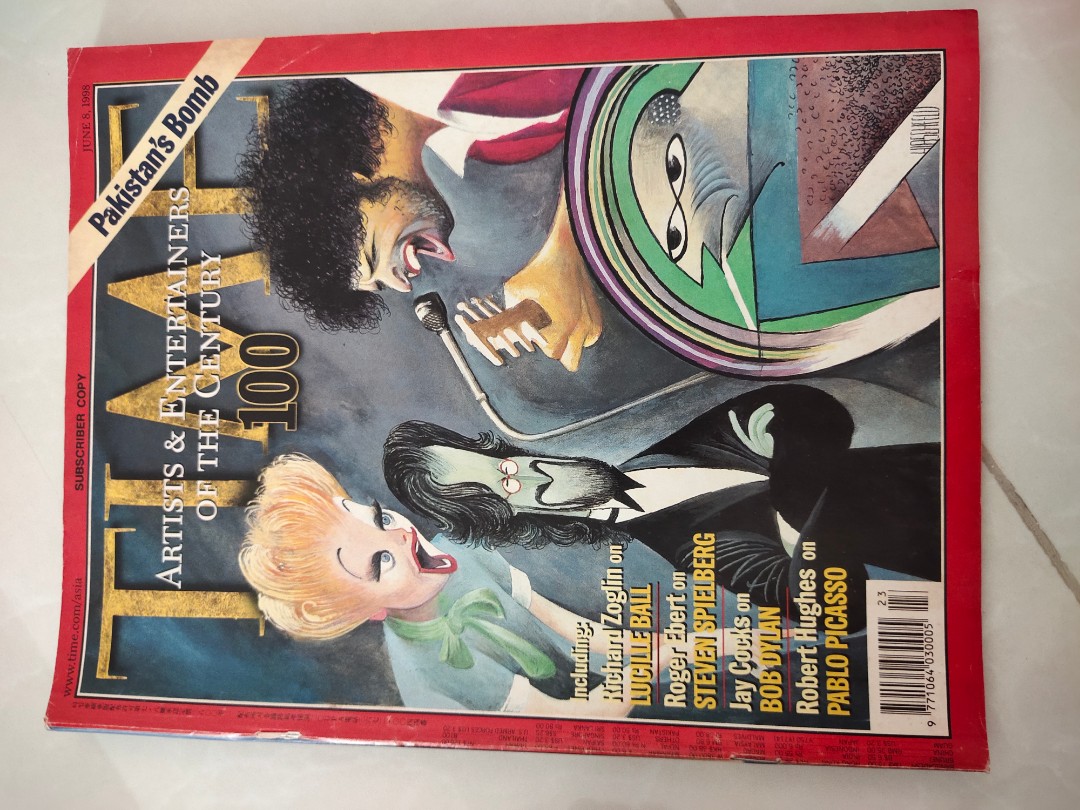 TIME magazine artists & entertainer of the century June 1998, Hobbies ...