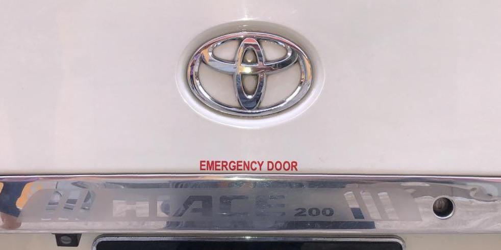 Toyota Hiace Euro 5 rear door handle panel chrome garnish hiace 200 ...