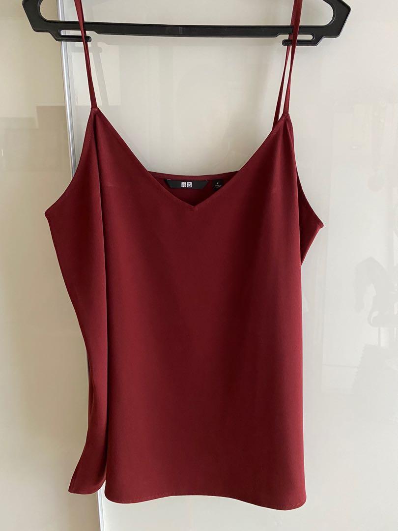 UNIQLO Spaghetti Top, Women's Fashion, Tops, Sleeveless on Carousell