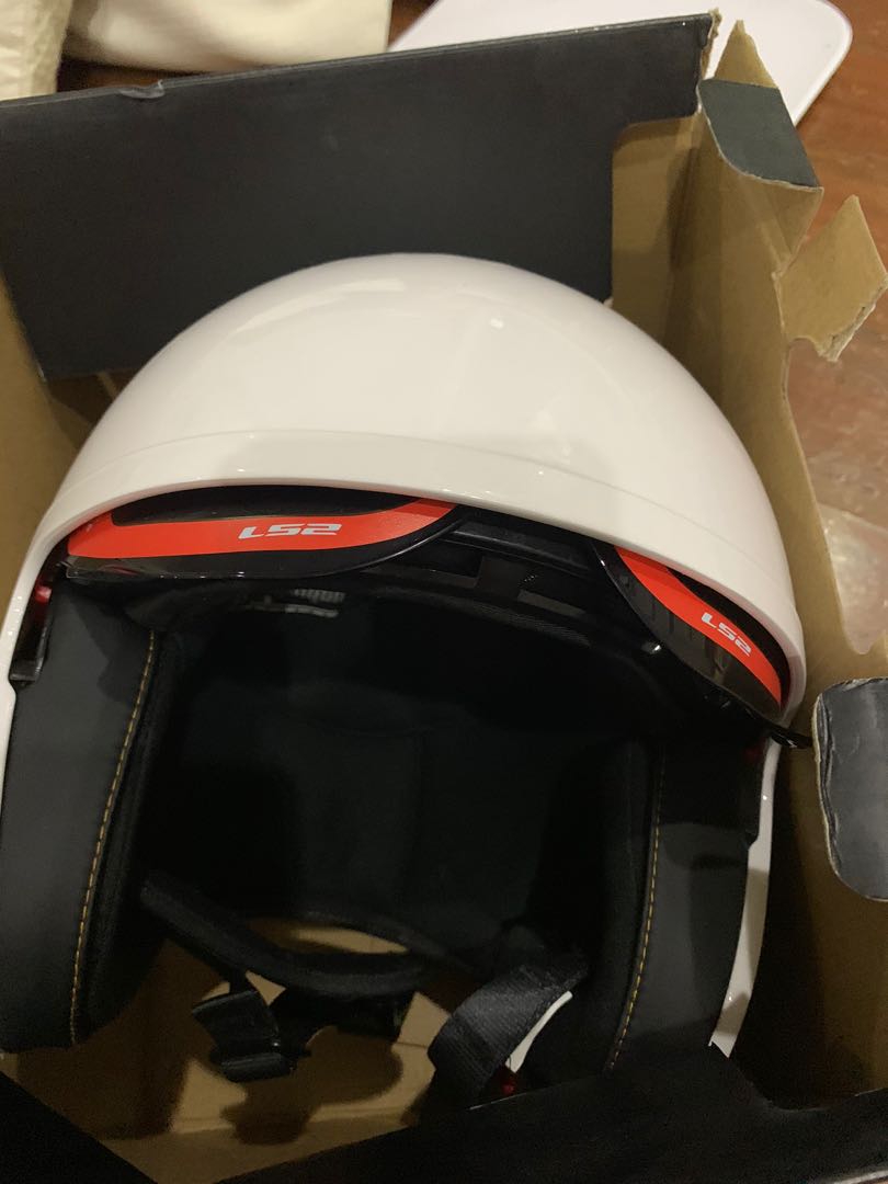 White Half Face Helmet, Motorbikes, Motorbike Parts & Accessories ...