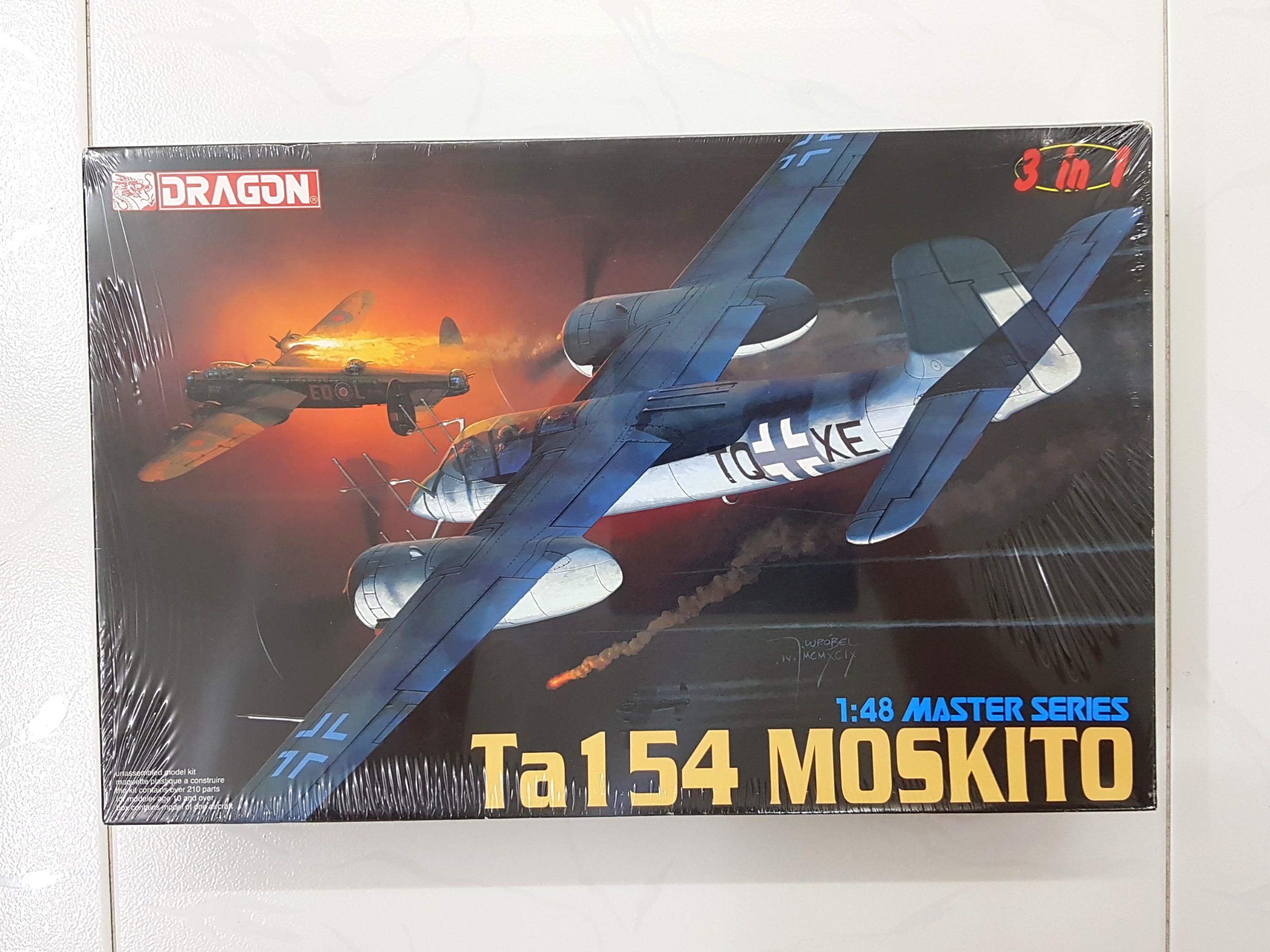 1/48 #5522 Dragon Master Series German Fighter Ta-154 Moskito 3-In-1 ...