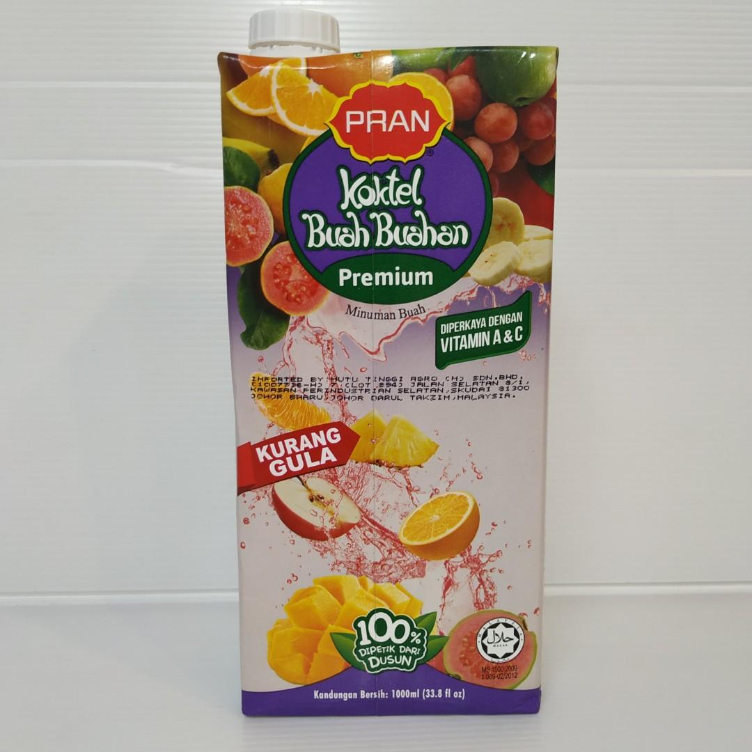1 Litre Pran Fruits Cocktail Fruit Drink 100% Orchard Picked Less ...