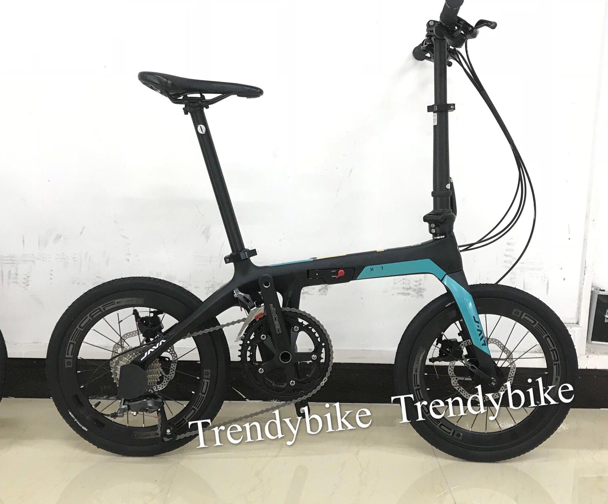 2021 新款 JAVA X1-18S Carbon 18速 16吋 碳纖折叠車 送前後蛙燈叮叮, 運動產品, 單車及配件, 單車 - Carousell