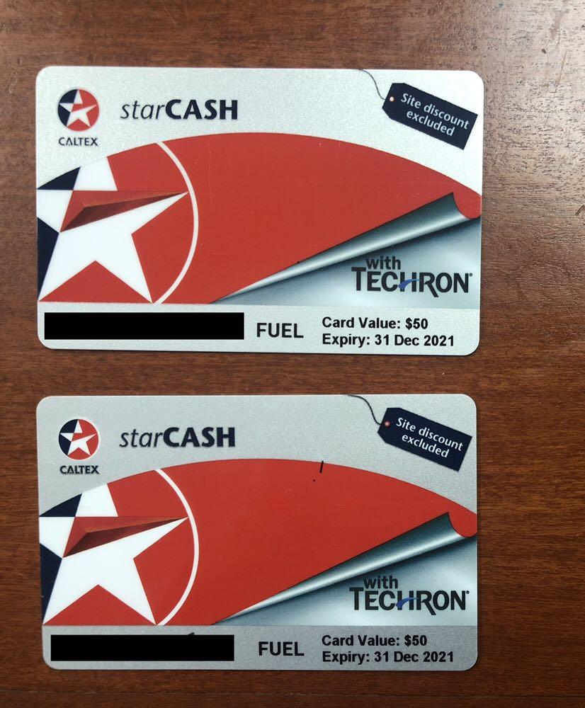 Caltex Starcash $50 x 2, Tickets & Vouchers, Vouchers on Carousell