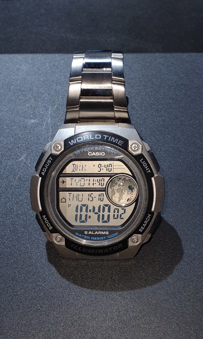 Casio AE 3000W Silver Watch, Men's Fashion, Watches on Carousell