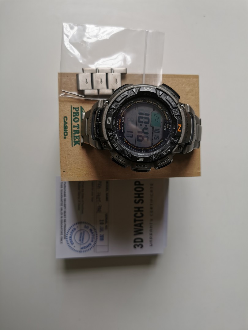 Casio Protrek Titanium Watch , Model : PRG-240T-7DR, Mobile Phones & Gadgets, Wearables & Smart ...