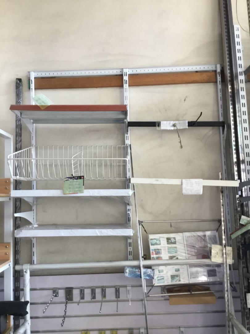 C-channel post / slotted post / wallmounted post , single 4ft ...