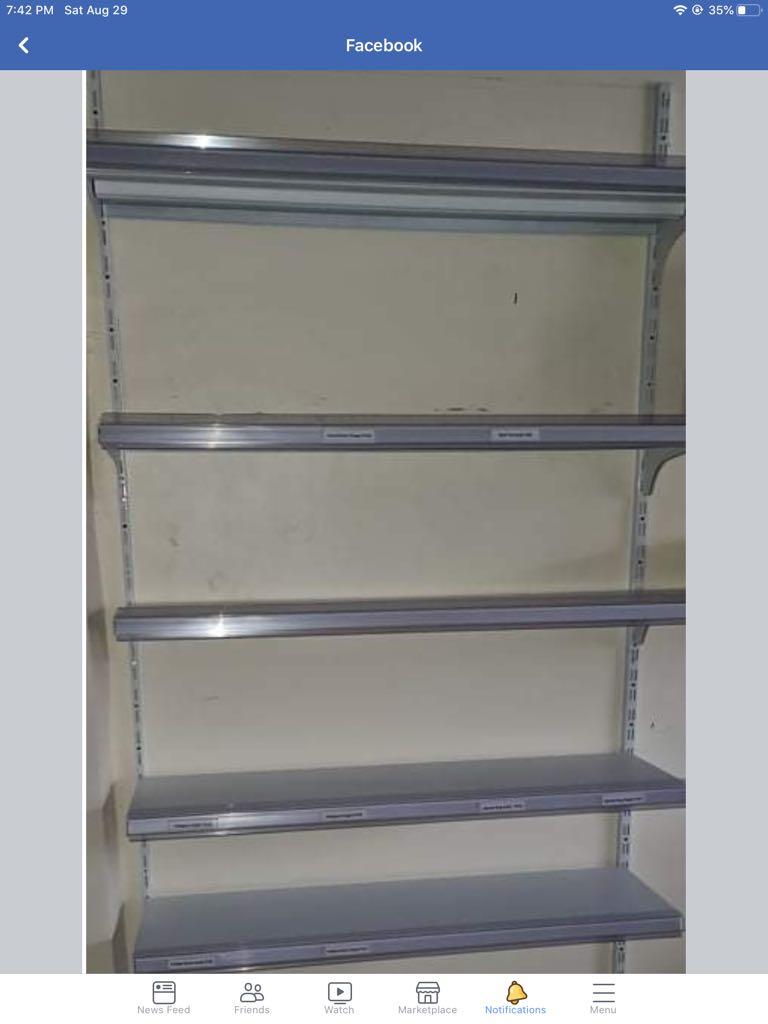 C-channel post / slotted post / wallmounted post , single 4ft ...