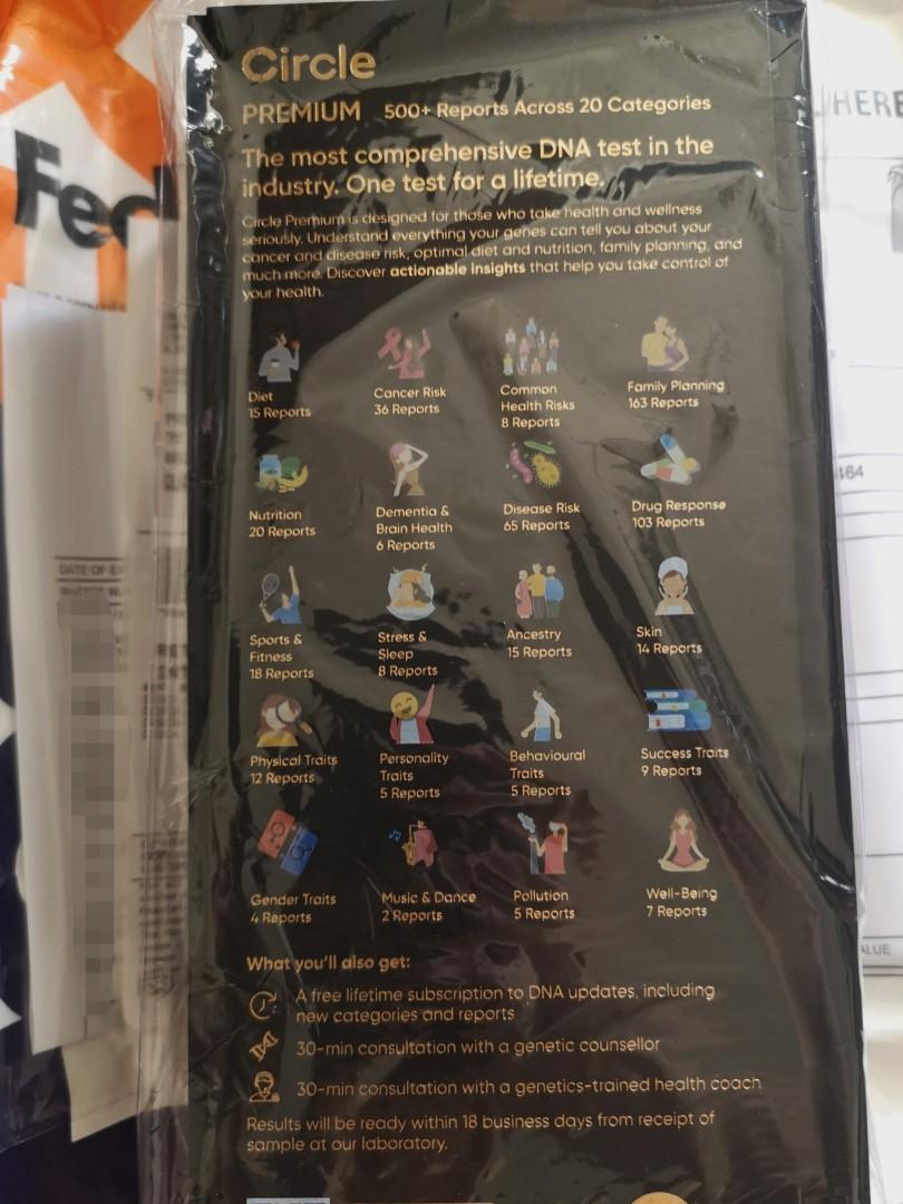Circle DNA Premium Test Kit (free delivery), Everything Else on Carousell