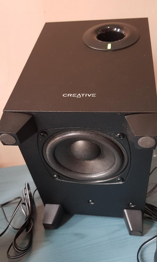 CREATIVE SBS A120 speaker w/ subwoofer (but, without volume controller ...