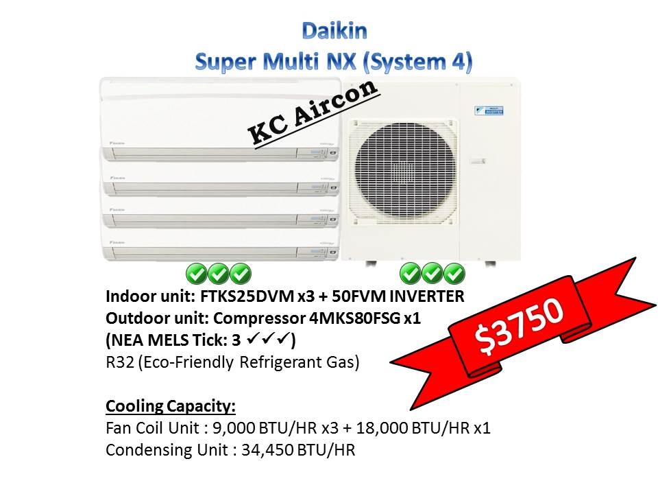 Daikin Super Multi NX (System 4), TV & Home Appliances, Air ...