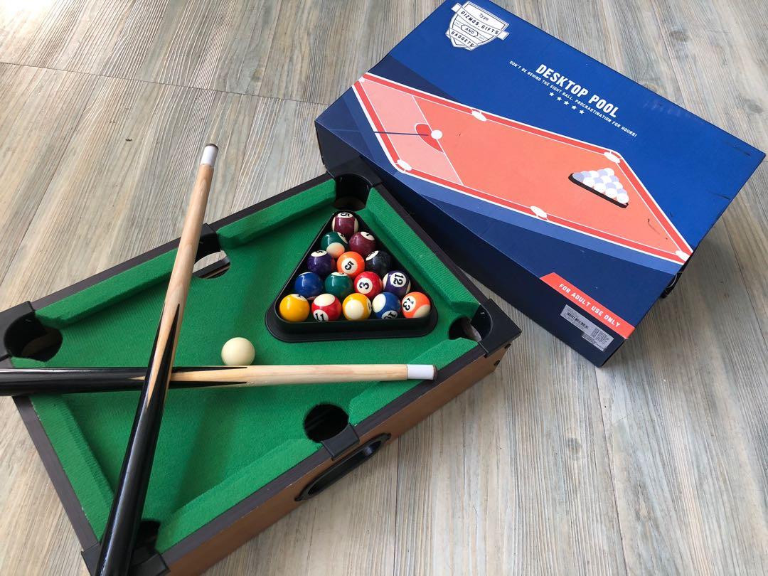 Desktop Pool Table, Sports Equipment, Sports & Games, Billiards and ...