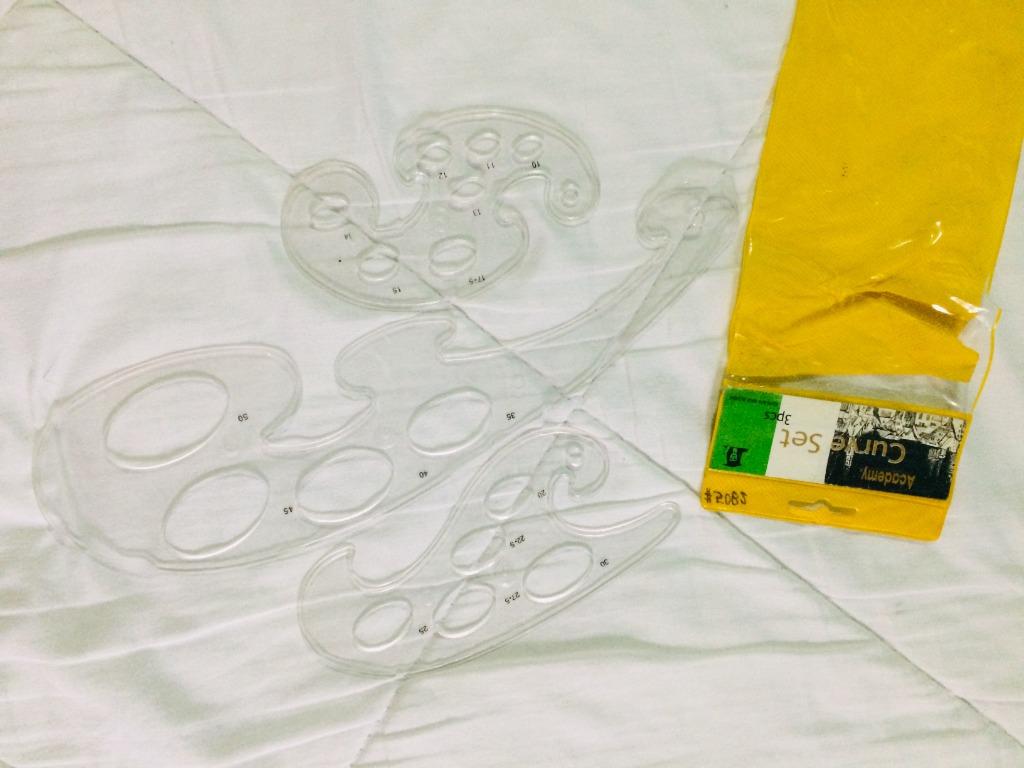 Engineering Materials Set (24" T-Square, Canister Tube, 3-pc Curve Sets ...