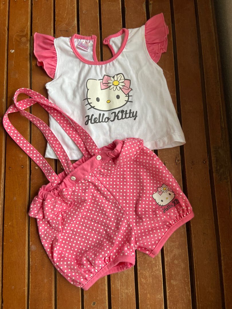Hello Kitty Jumper Set, Babies & Kids, Babies & Kids Fashion on Carousell