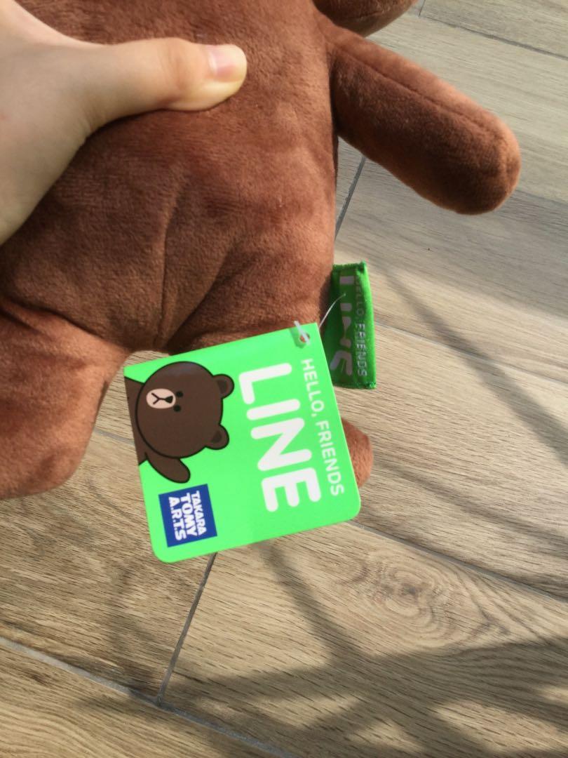 line friends brown bear plush, Hobbies & Toys, Toys & Games on Carousell