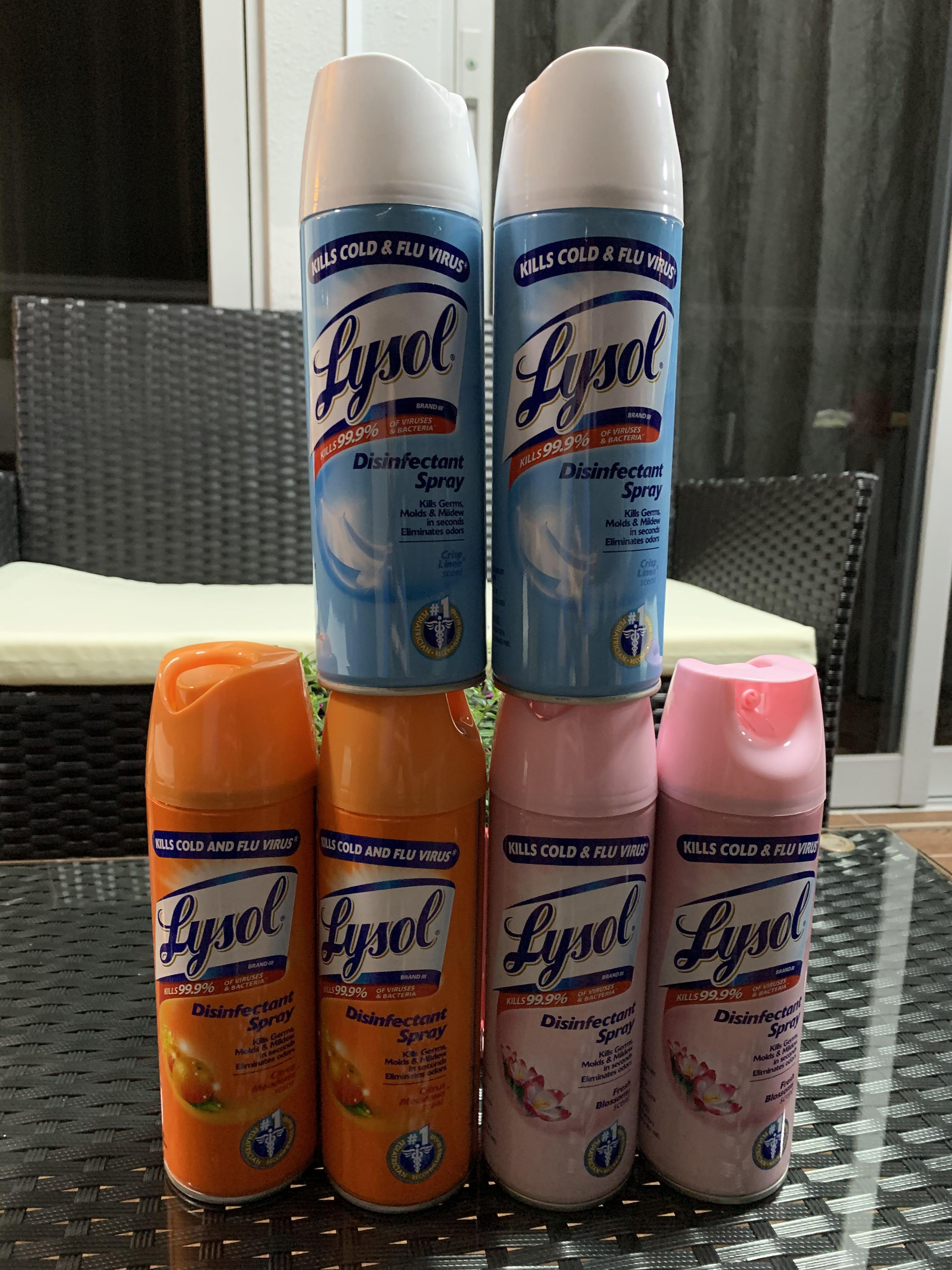 Lysol Assorted Disinfectant Spray 340GM, Everything Else on Carousell