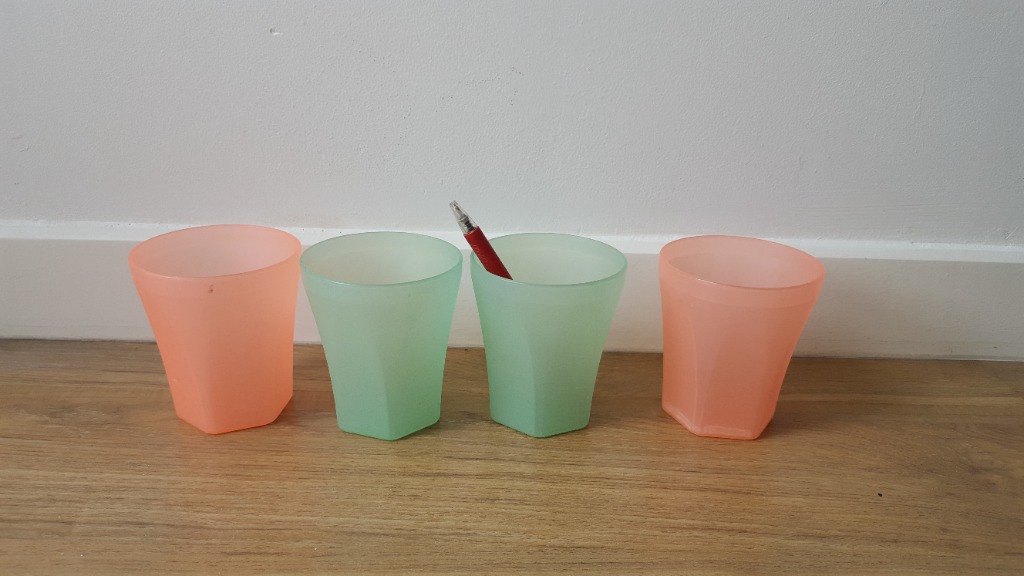 4 pcs Milo Plastic cup, Furniture & Home Living, Home Improvement ...
