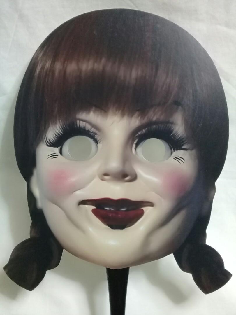 Official Annabelle (The Conjuring) Mask & Fan, Hobbies & Toys, Toys ...