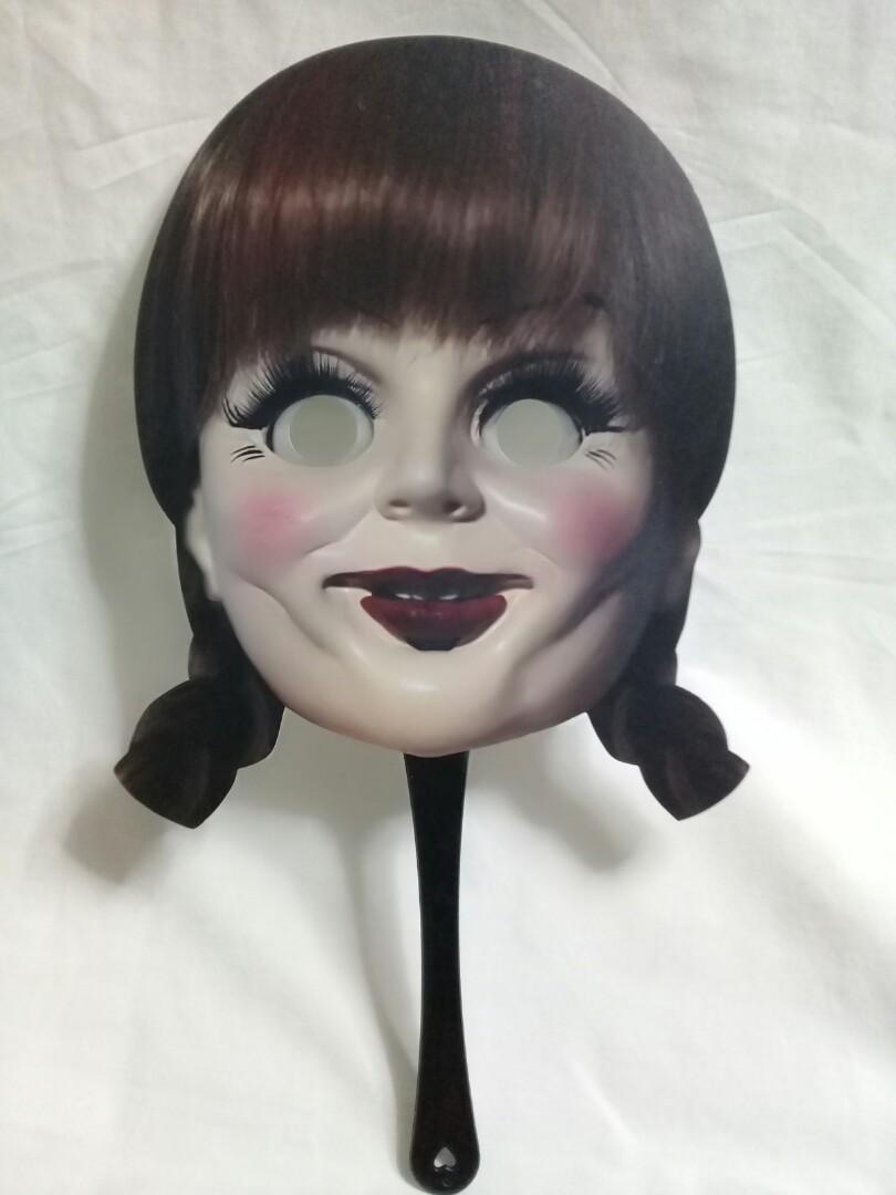 Official Annabelle (The Conjuring) Mask & Fan, Hobbies & Toys, Toys ...