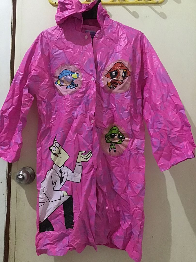 Original power puff girl Raincoat, Babies & Kids, Babies & Kids Fashion ...