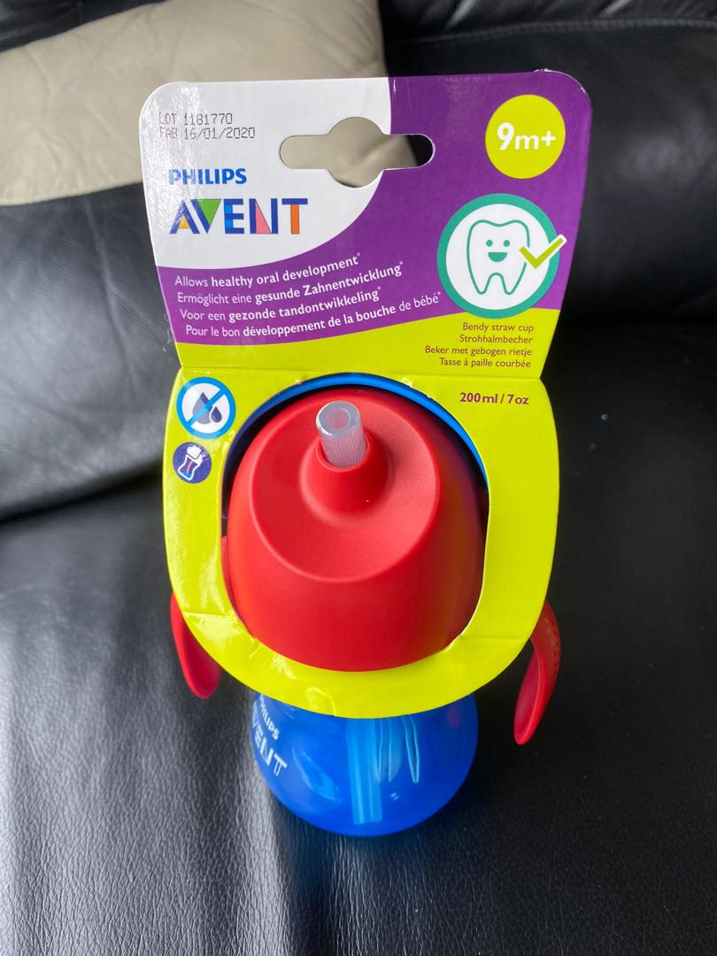 Philips Avent straw cup 200ml, Babies & Kids, Nursing & Feeding ...