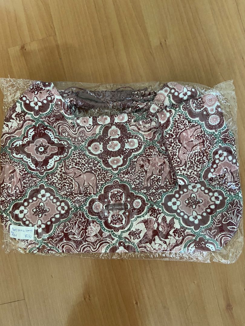 Jim Thompson Pure Silk Hobo Bag, Women's Fashion, Bags & Wallets, Tote ...