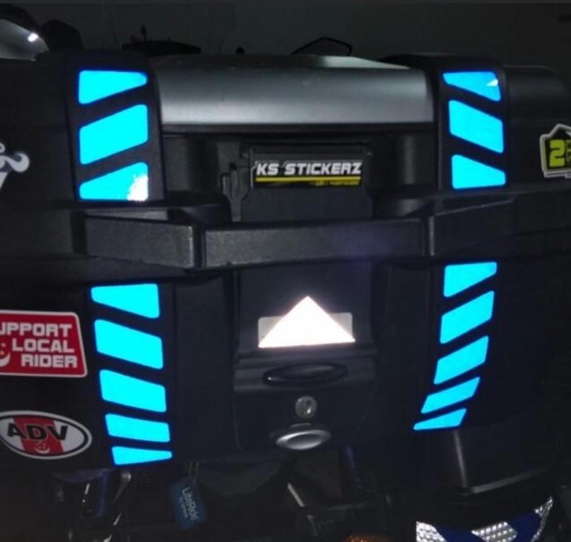 Reflective Stickers: Givi Trekker, Kappa K-Venture 52L Top Box (Free ...